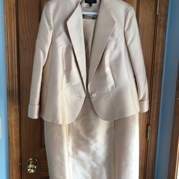 Talbots | Dresses | Talbots Silk Dress And Jacket Suit | Poshmark